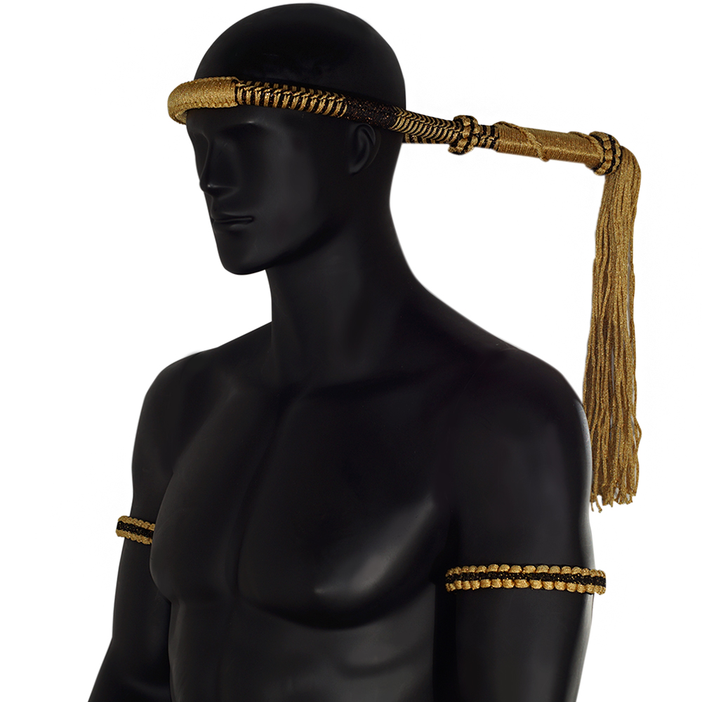 MONGKON AND 2 PRAJITS GOLD BLACK MUAY THAI HAND MADE